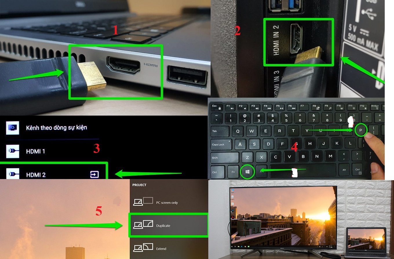 6 cách kết nối máy tính với tivi nhanh chóng